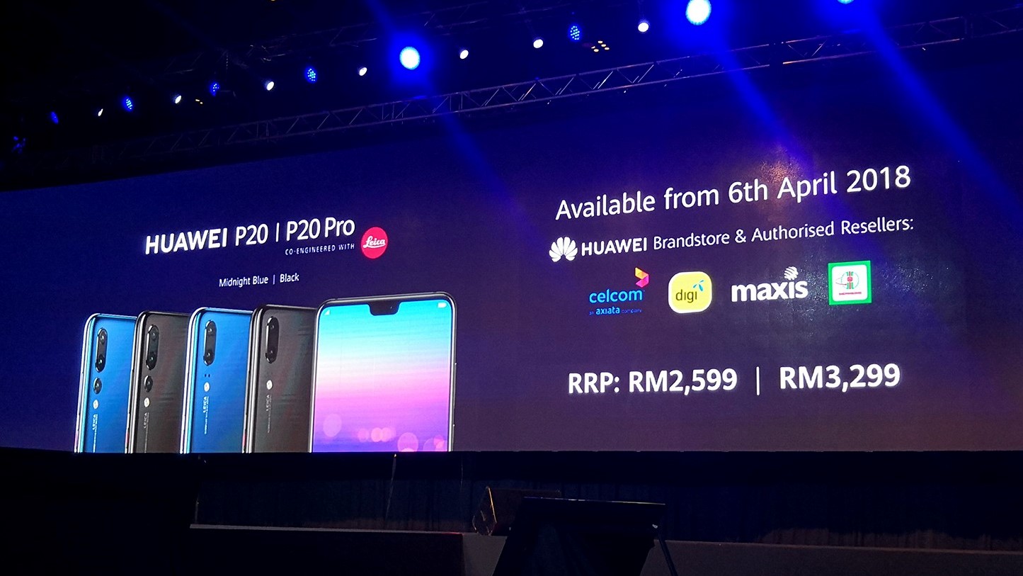 HUAWEI P20 and P20 Pro to be available at RM2599 and RM3299 - GamerBraves
