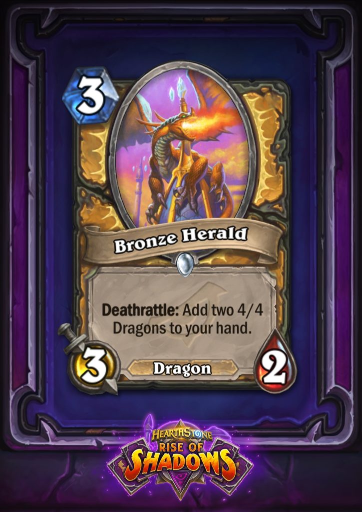 Hearthstone new Dragon cards reveal – Dragon Speaker and Bronze Herald ...