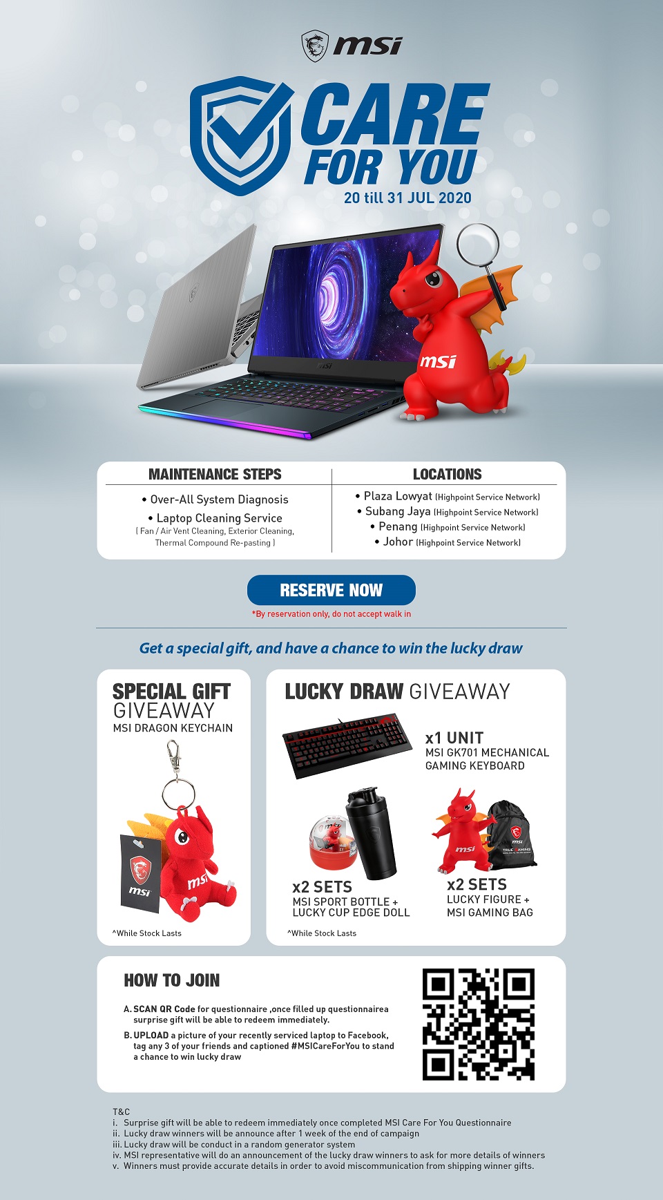 Get your free MSI laptop health check this July 2020 - GamerBraves