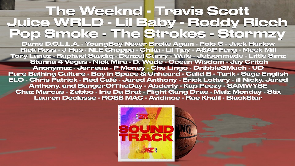 The biggest soundtrack yet for NBA 2K21! - GamerBraves