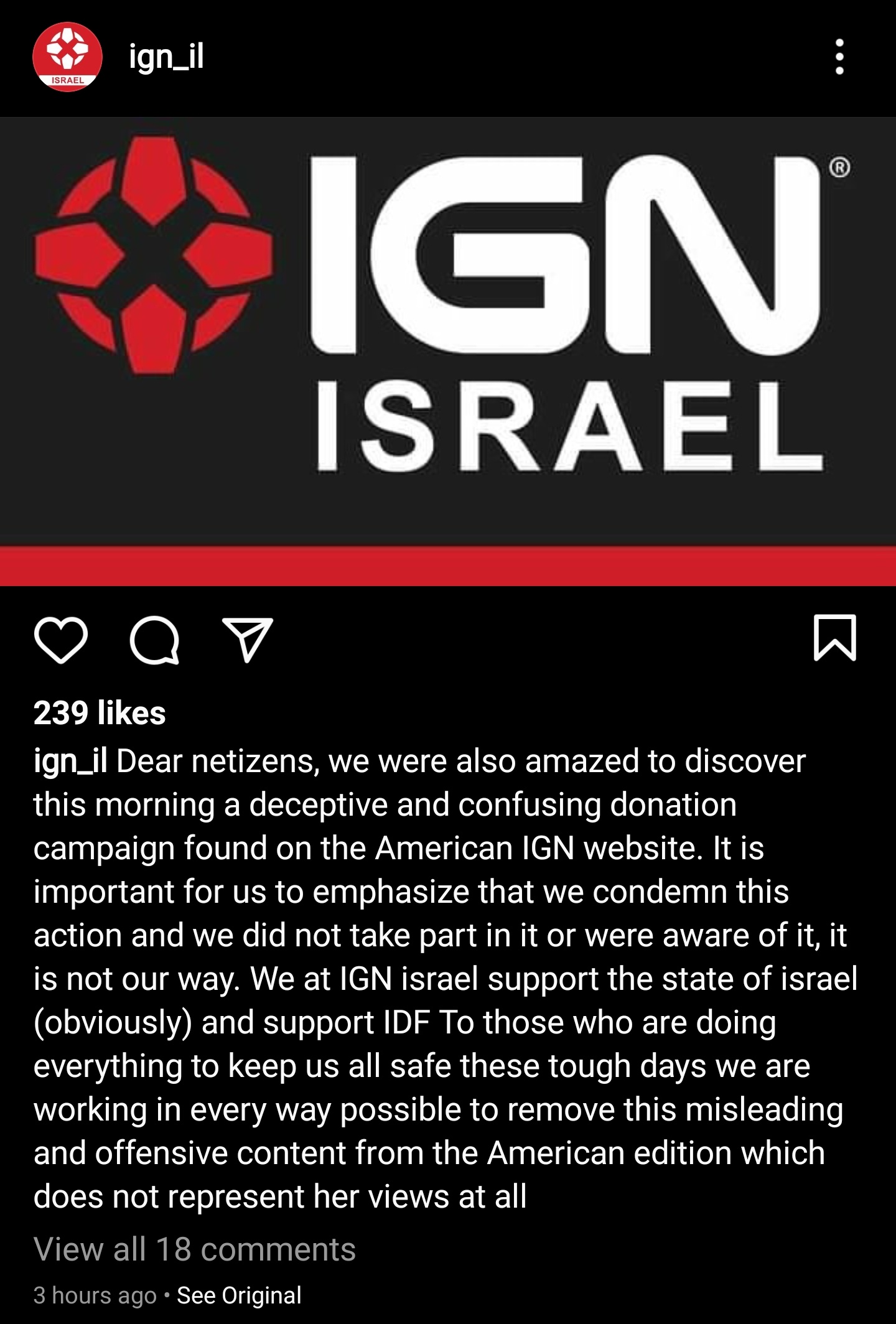 IGN Responds To Palestine Article Takedown By IGN Israel - GamerBraves