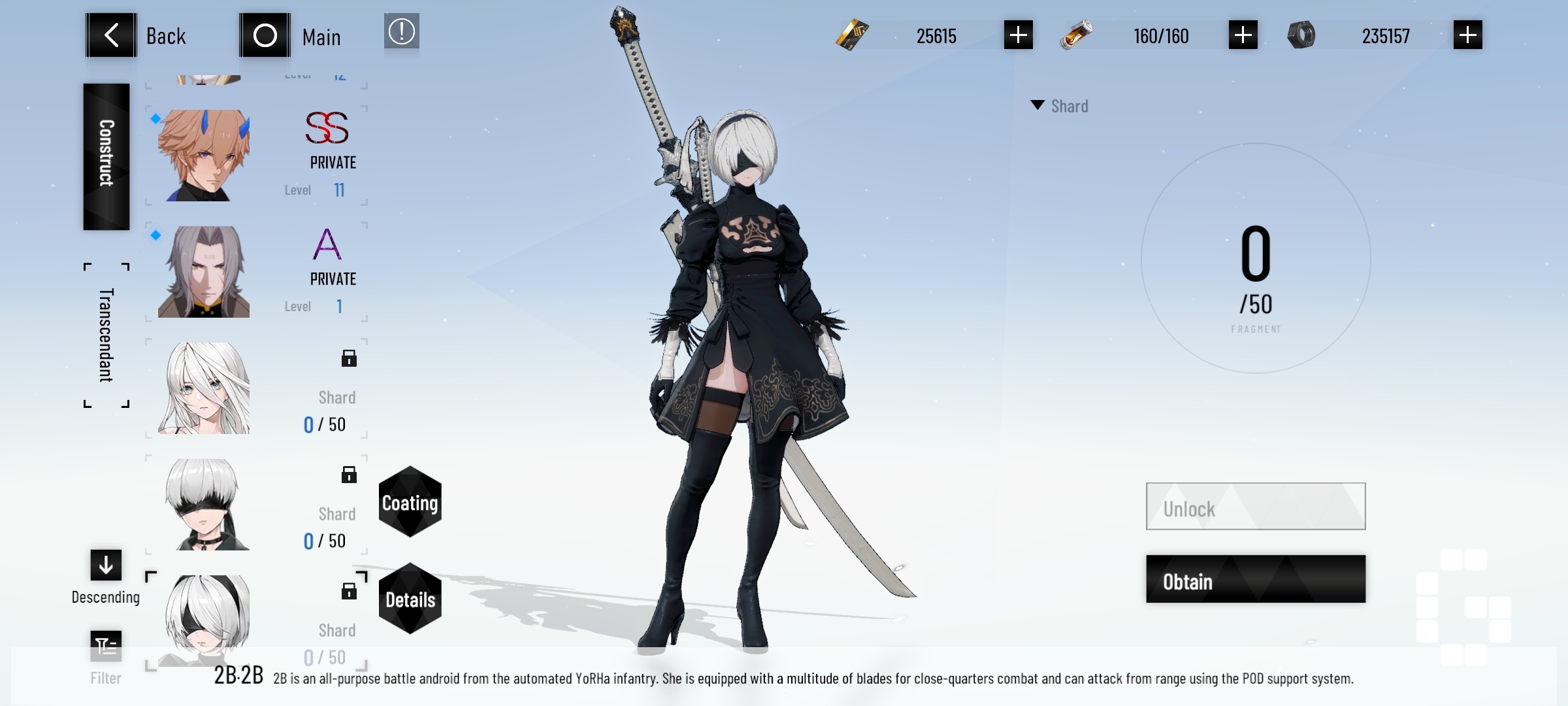 [ Guide ] Punishing Gray Raven x NieR: Automata – Obtaining and Investing in 2B, 9S and A2 ...