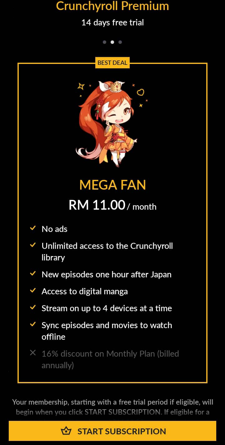 Crunchyroll Premium Services Now Available in Malaysia with Regional ...