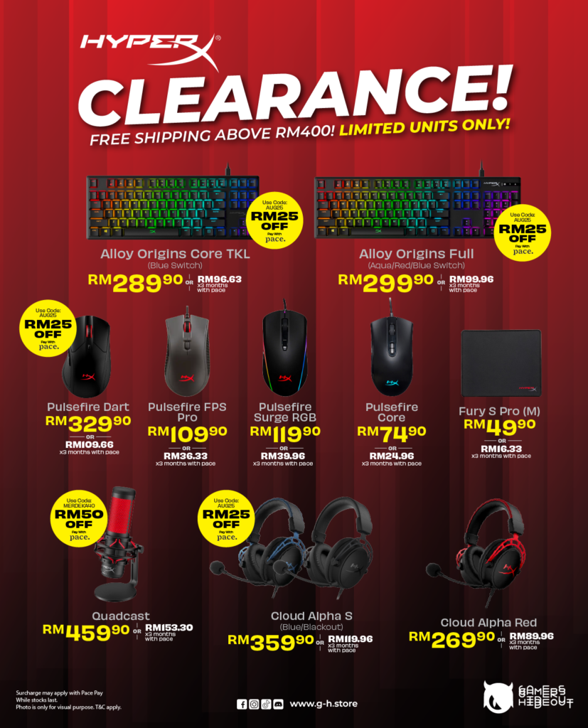 Gamers Hideout Merdeka Day Sale – PC Peripheral Clearance & Nintendo ...