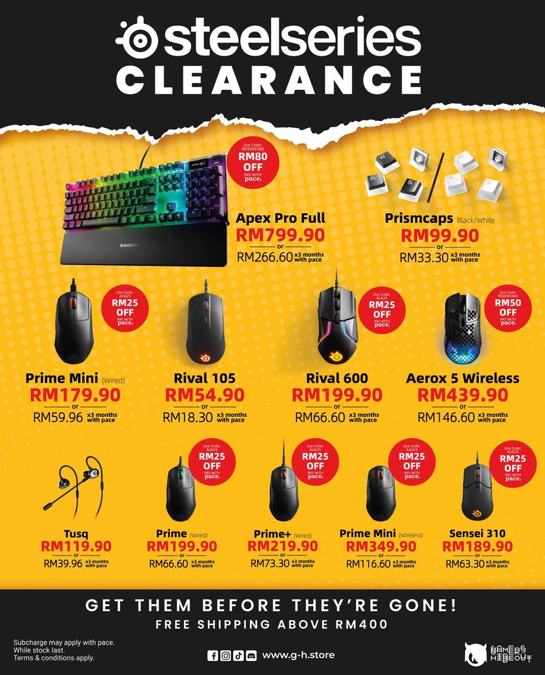 Gamers Hideout Merdeka Day Sale – PC Peripheral Clearance & Nintendo ...