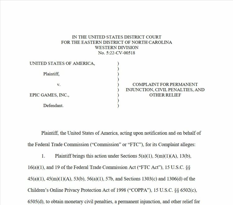 Epic Games Pays Out Over 500 Million USD In FTC Settlement Over ...