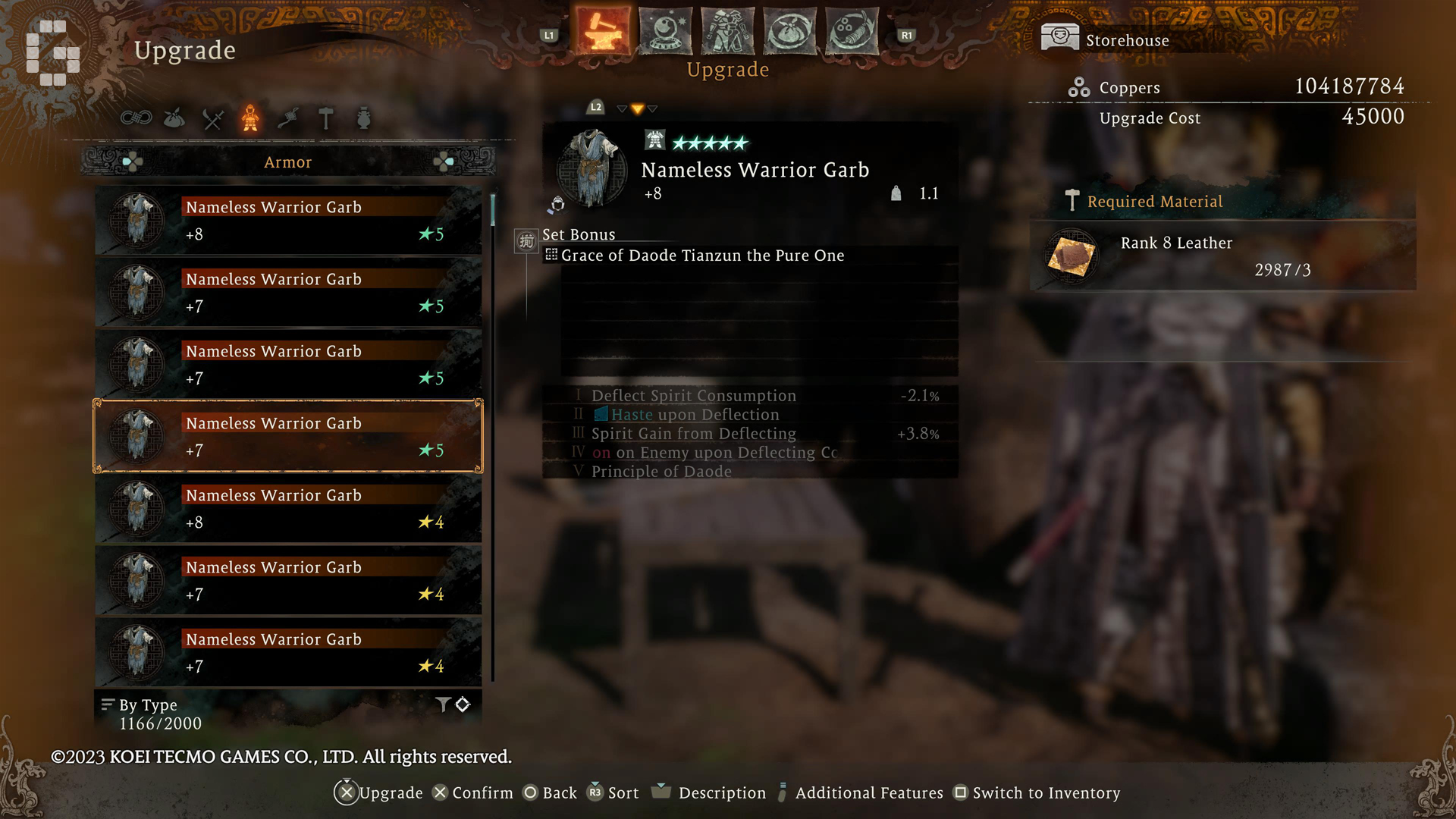 [Guide] Wo Long : Fallen Dynasty Grace Sets Details - GamerBraves