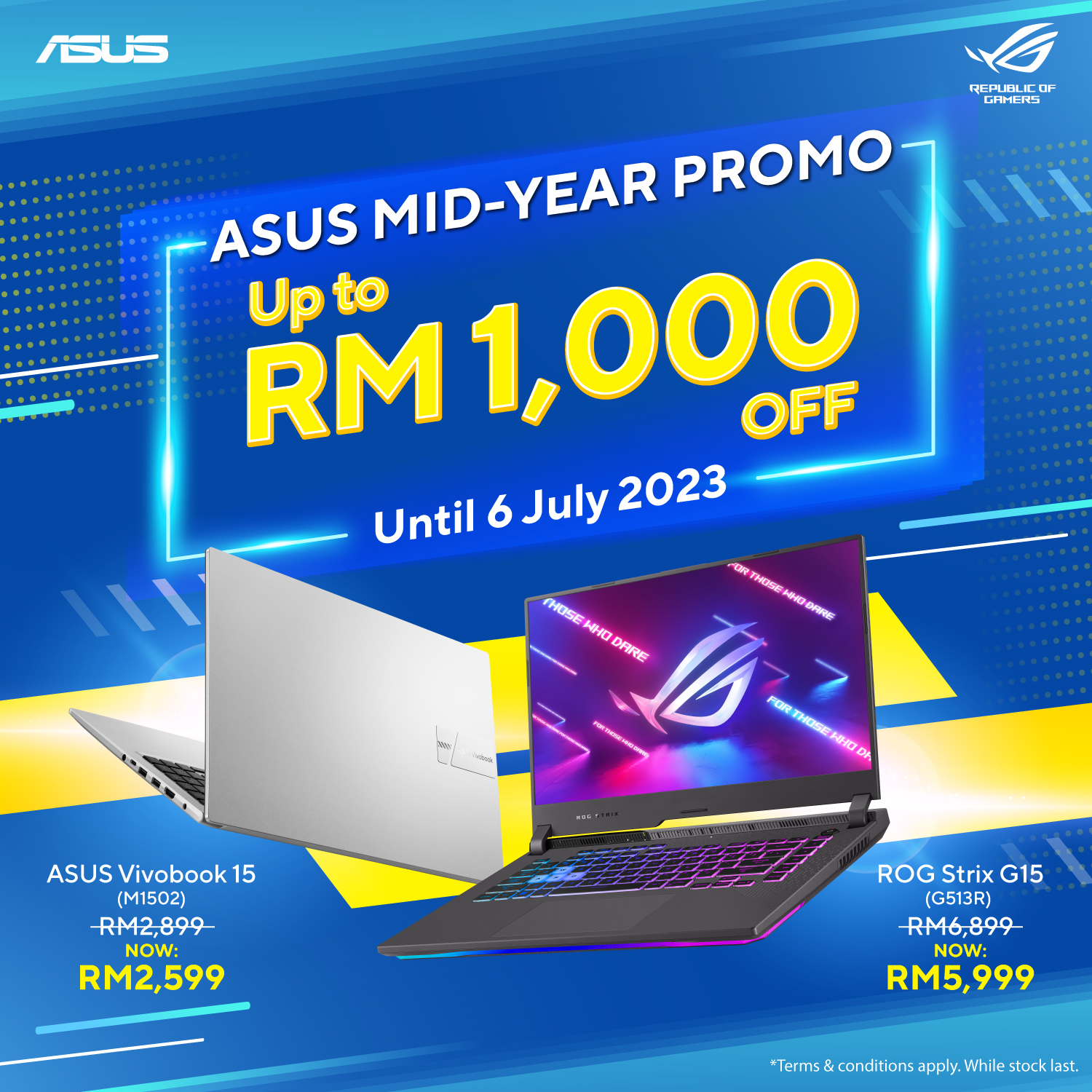Asus Announces Mid-Year Promotion With Up To RM1,000 Off On Select Laptop Models - GamerBraves