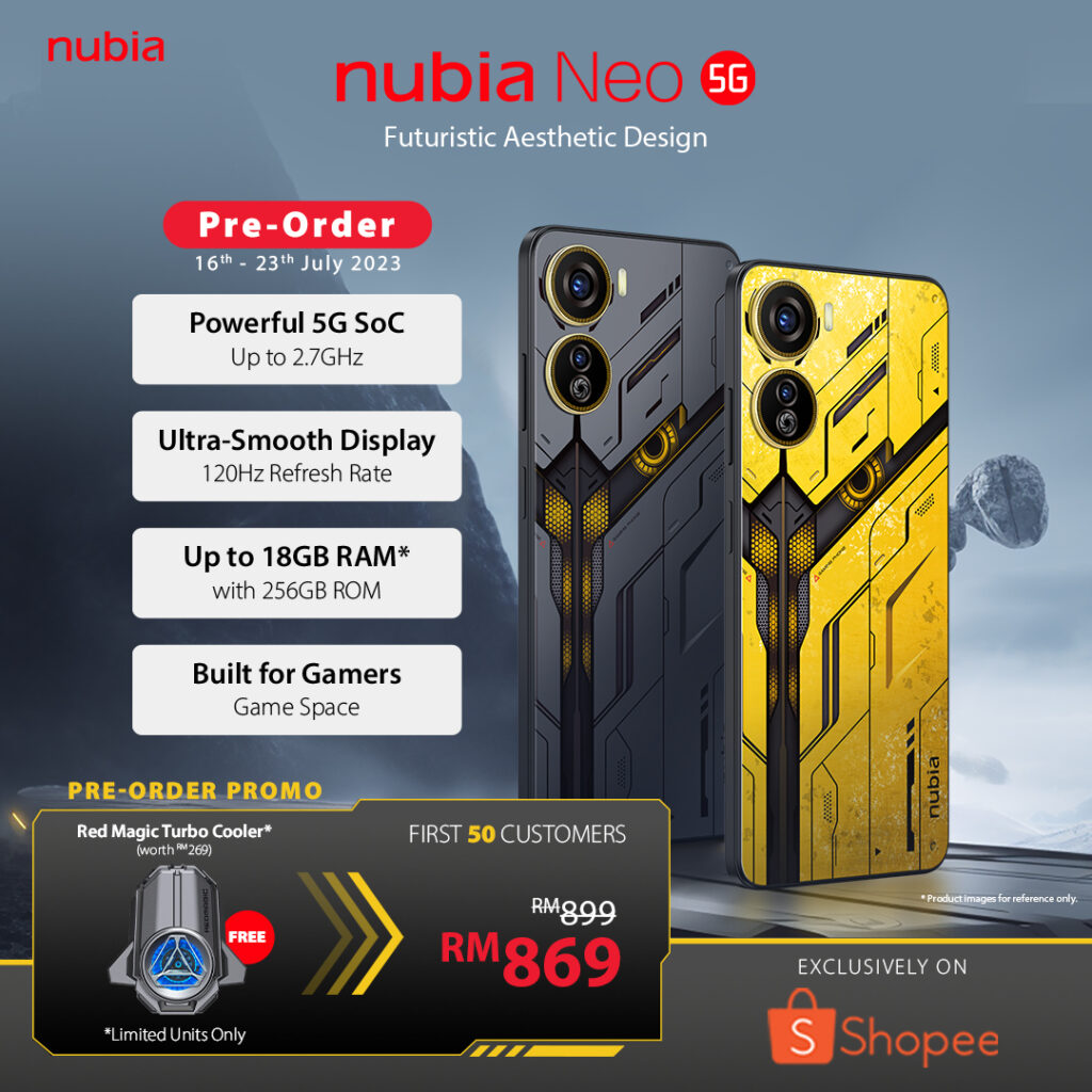 Budget-Friendly nubia Neo 5G Smartphone Price Announced for Malaysia - GamerBraves