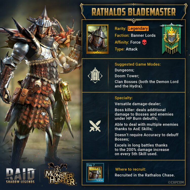 Monster Hunter Collab Event Arrives in RAID: Shadow Legends - GamerBraves