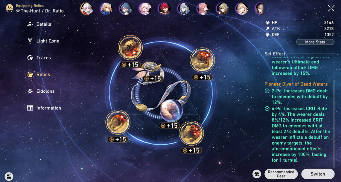 [ Guide ] Honkai Star Rail 2.0 – Pioneer Diver of Dead Waters Relic Breakdown and Character ...