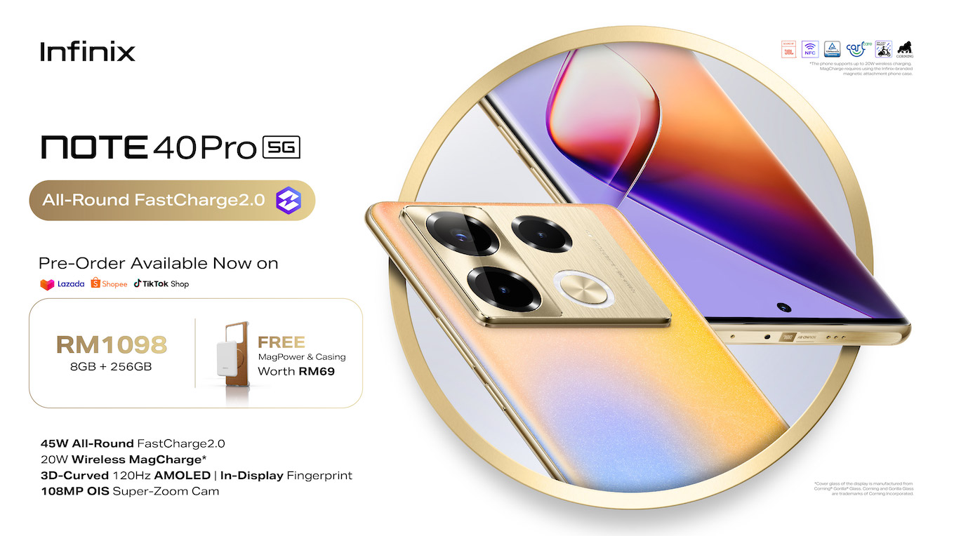 Infinix NOTE 40 Series Officially Debuts in Malaysia - GamerBraves