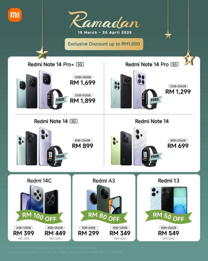 Xiaomi’s Latest Raya Promo – Phones to Tablets, Discounts Up to RM1,000 ...
