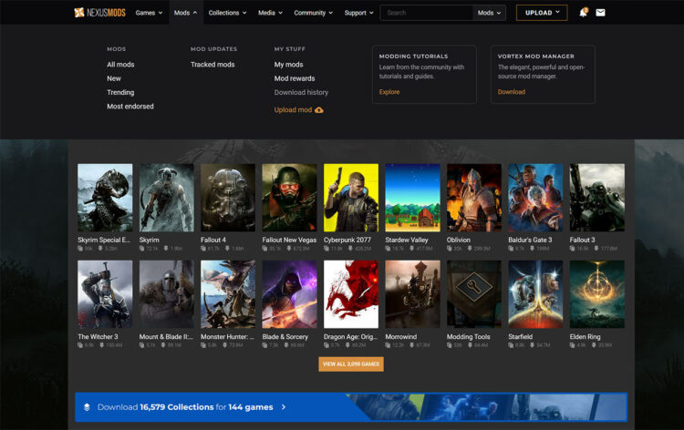 Popular Mod Site Nexus Mods Changes Ownership After 24 Years - GamerBraves
