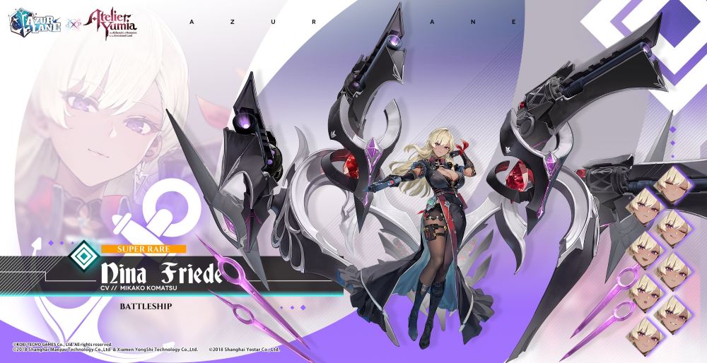 New SSR Commanders Revealed in Azur Lane x Atelier Yumia Collaboration ...