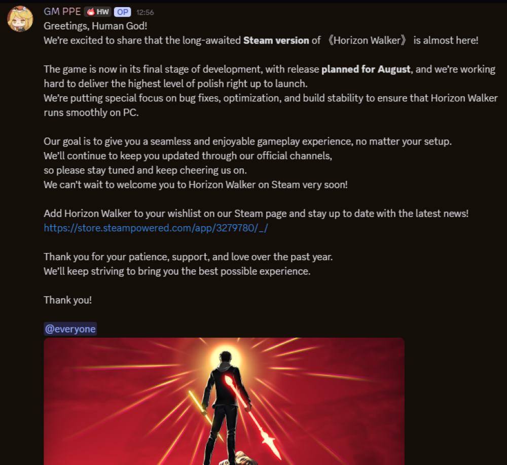 Horizon Walker Officially Launches Steam Page Preparing for August ...