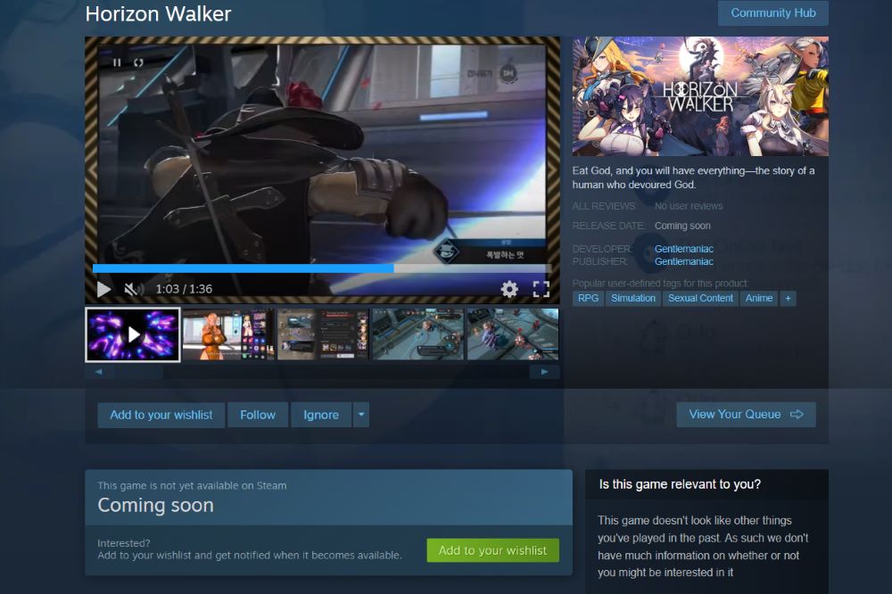 Horizon Walker Officially Launches Steam Page Preparing for August ...