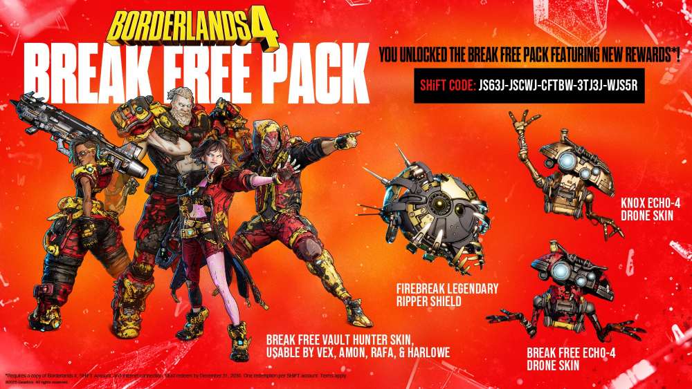 Borderlands 4 Players Loot 764 Million Items, Gearbox Drops Free Code ...