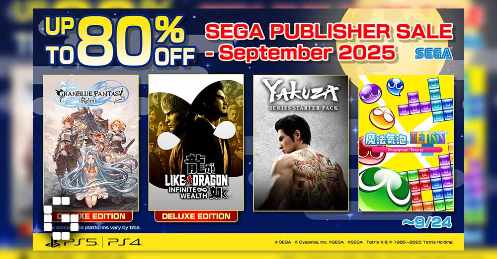 SEGA Publisher Sale on PlayStation Store Now Live - GamerBraves
