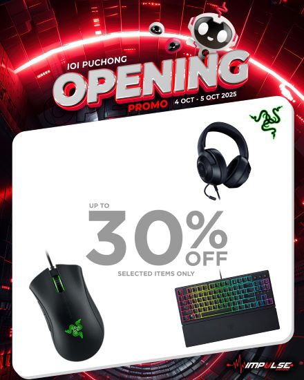 Impulse Gaming Opens at IOI Mall Puchong With Grand Opening Sales This ...