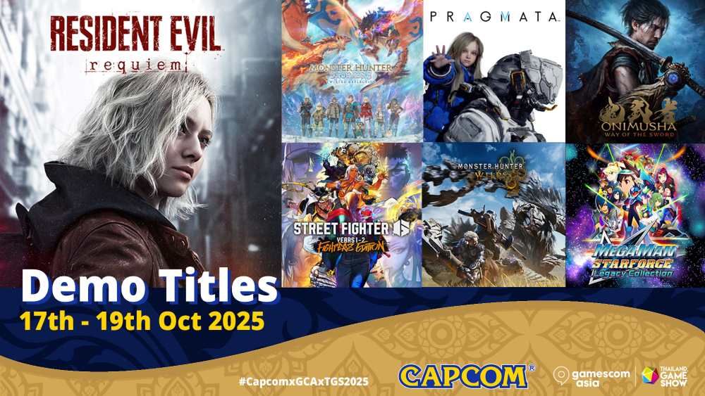 Capcom Unveils Stage Shows, Demos, and Merch at gamescom asia x Thailand Game Show 2025 ...
