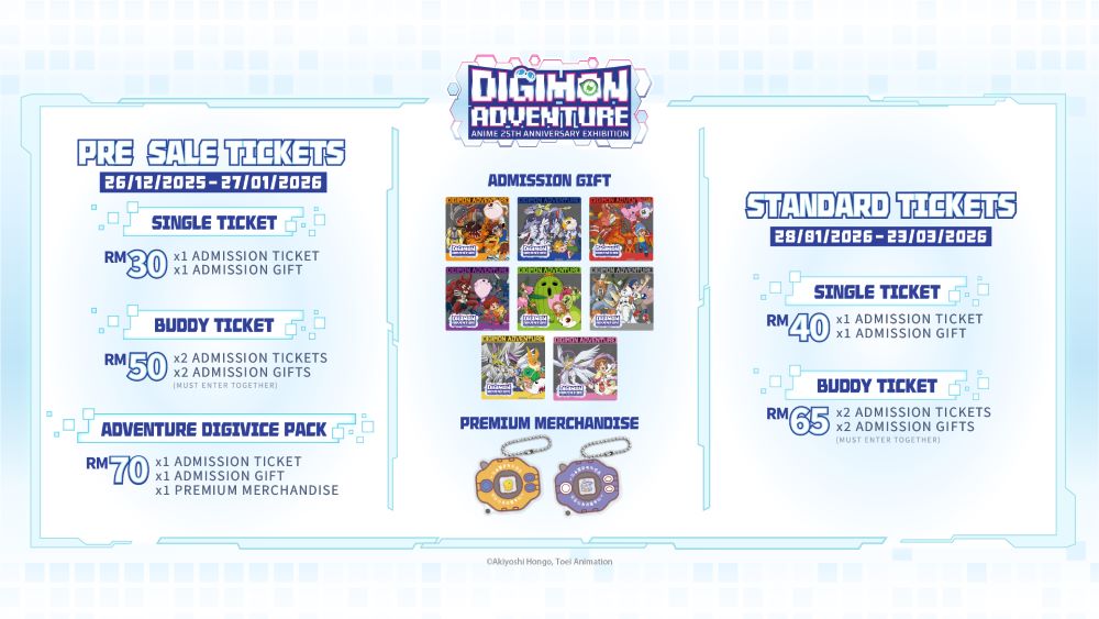 Digimon Adventure 25th Anniversary Exhibition Confirms Ticket Prices ...