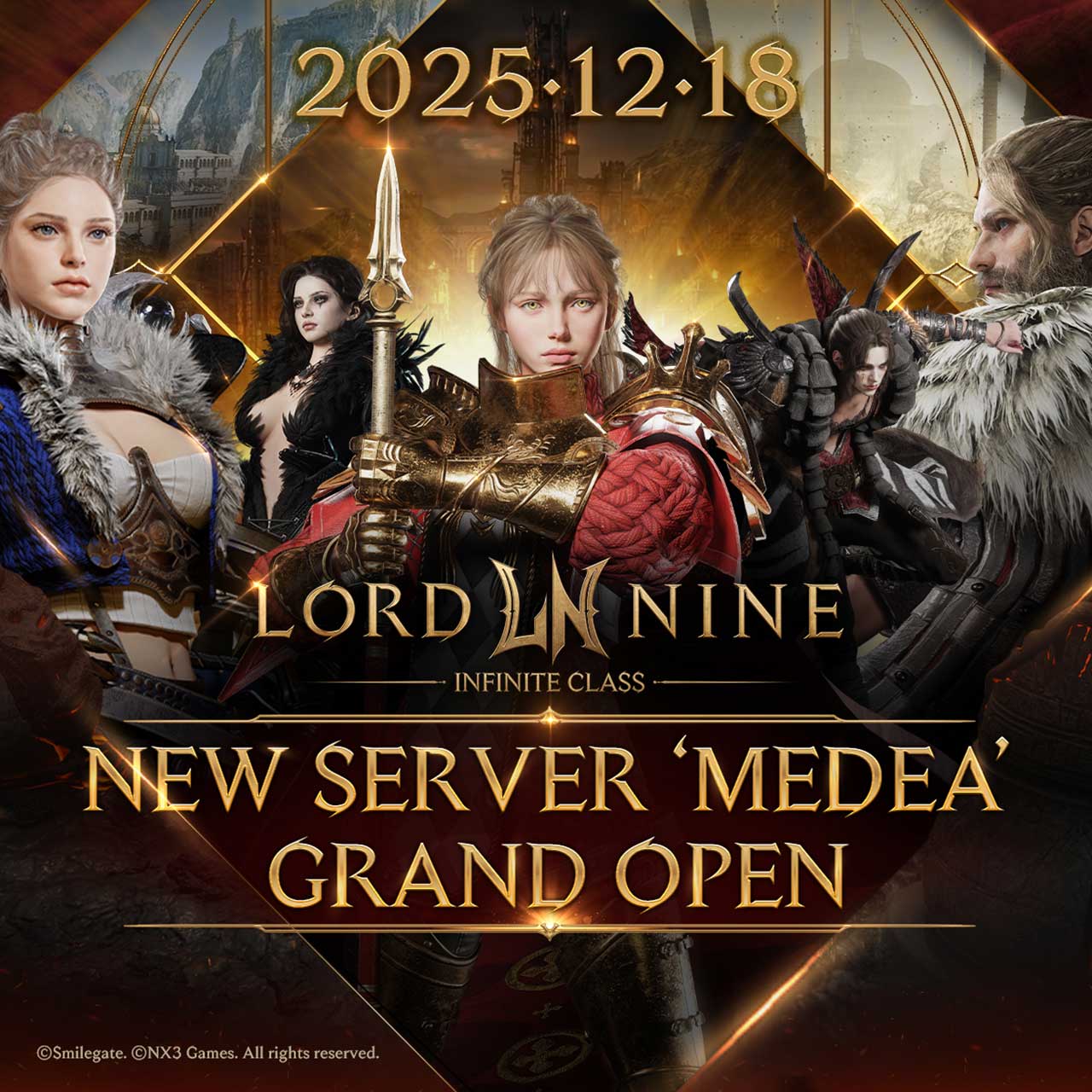 Smilegate Opens New Server Medea for Infinite Class MMORPG, LORDNINE on ...